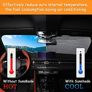 Windshield Sunshade Fit for Toyota Supra GR A90 A91 MK5 2019-2024, Folding Car Sun Shade for Front Window, Auto Sun Protection Visors Blocks UV Rays and Keeps Vehicle Cool