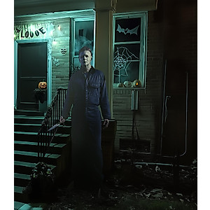 lckellong Life Size Horror Cardboard Cutout Halloween Michael Figure Decorations - Man 1 Blue