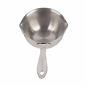 Stainless Steel Mini Butter Warmer Pot, Milk Warmer Pot, Small Saucepan Pot with Handle, Milk Pan Cookware for Induction Electric Gas Stoves (150ML)