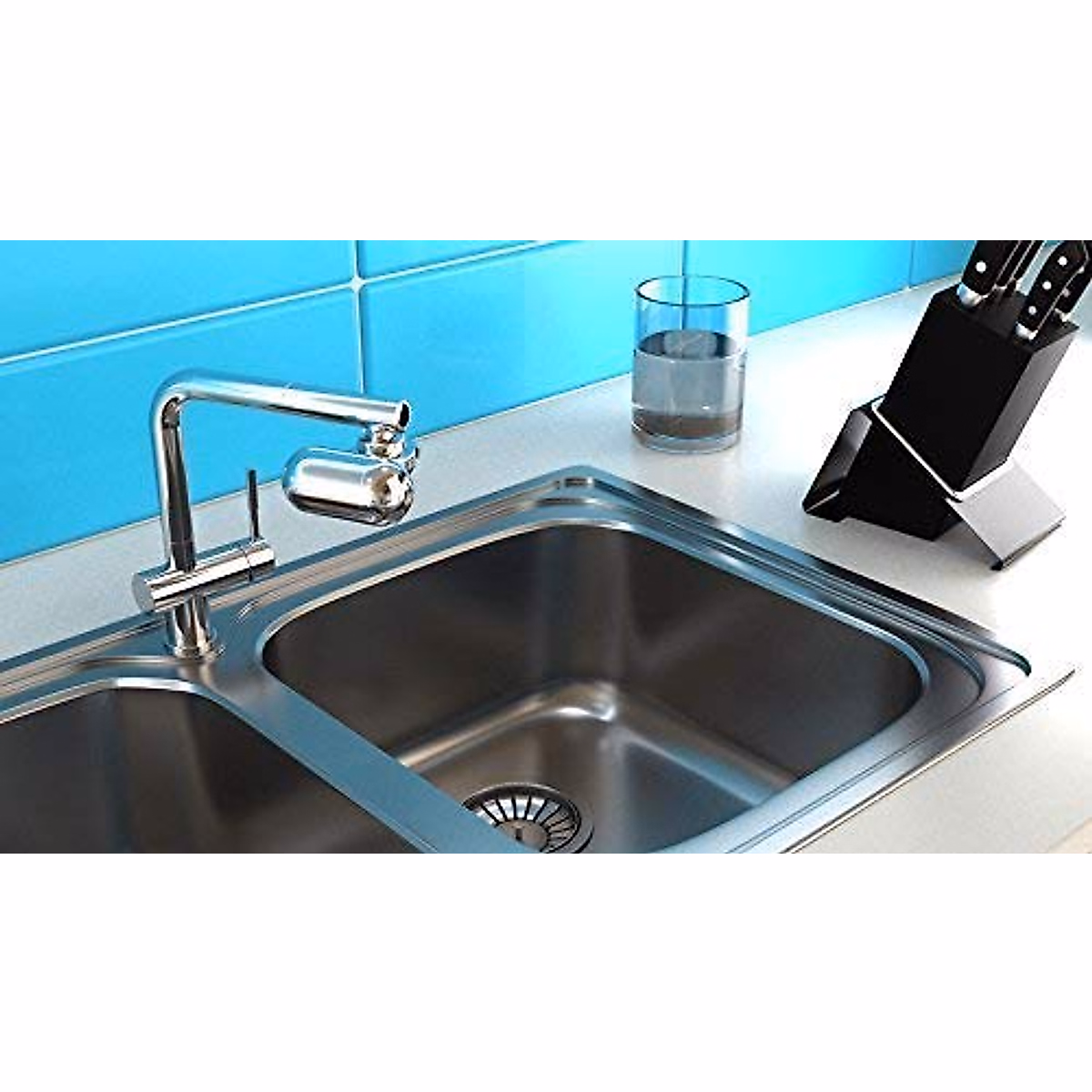 Invigorated Water pH PURIFY Alkaline Faucet Filter + PH006 Refill Bundle