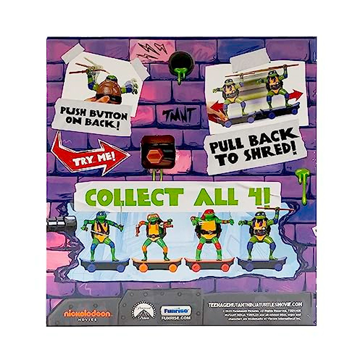 Teenage Mutant Ninja Turtles 5" Sewer Shredders, Donatello, Movie Edition, Ages 3+