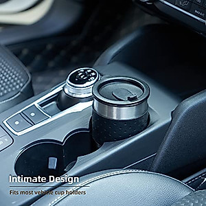 avigator Portable Coffee Maker, 12V Car Coffee Maker, Travel Coffee Maker for Driving Camping RV Outdoor, Americano Coffee Machine with 10oz Coffee Cup Auto Shut-Off（Sliver and Black）