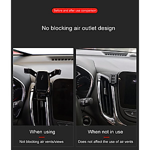 JNGXQ car Phone Holder for Chevy Equinox Phone Mount Interior Accessories 2018 2019 2020 2021 2022 2023 Phone Stand Vent