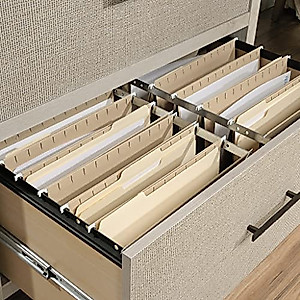 Sauder Pacific View Lateral File, Chalked Chestnut Finish