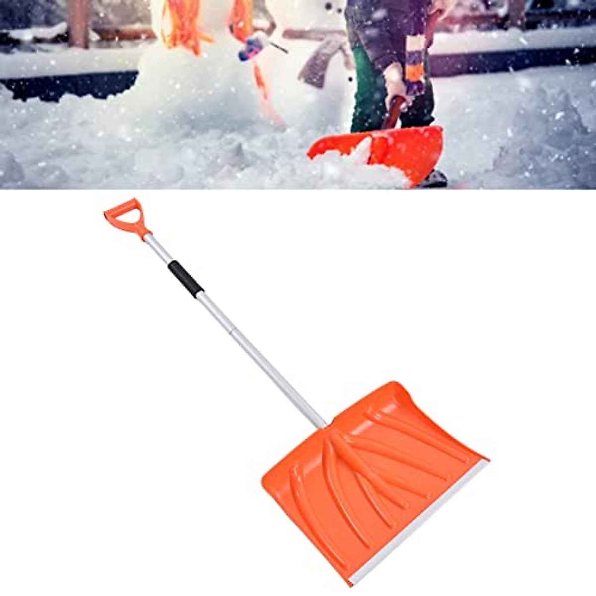 Snow Shovel, Portable Detachable Snow Shovel with D Grisp Handl for Car Home Garage Garden Kids Snow Removal Shovel