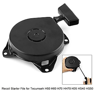 Gorgeri Tecumseh Recoil, Pull Start for Tecumseh 5Hp 590602 Recoil Lawn Mower Recoil Pull Start Starter Assembly Fits for Tecumseh H50 H60 H70 HH70 H35 HS40 HS50 590473 590602 590420 590420A (Black)