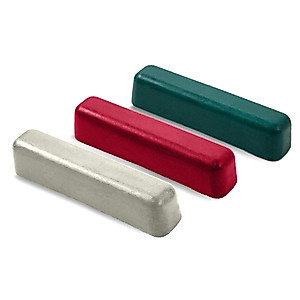 BeaverCraft Stropping Compound Honing Compound for Leather Strop for Knife Sharpening - Buffing Compound for Metal Polishing Compound for Buffing Wheel - Red White Green Polishing Compound Kit P03