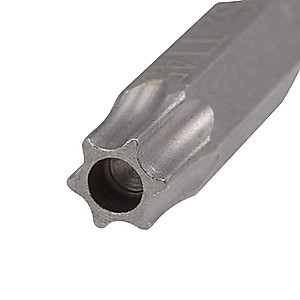 uxcell 2 Pcs T45 Magnetic Torx Screwdriver Bits, 1/4 Inch Hex Shank 2-inch Length S2 Security Tamper Proof Screw Driver Kit Tools