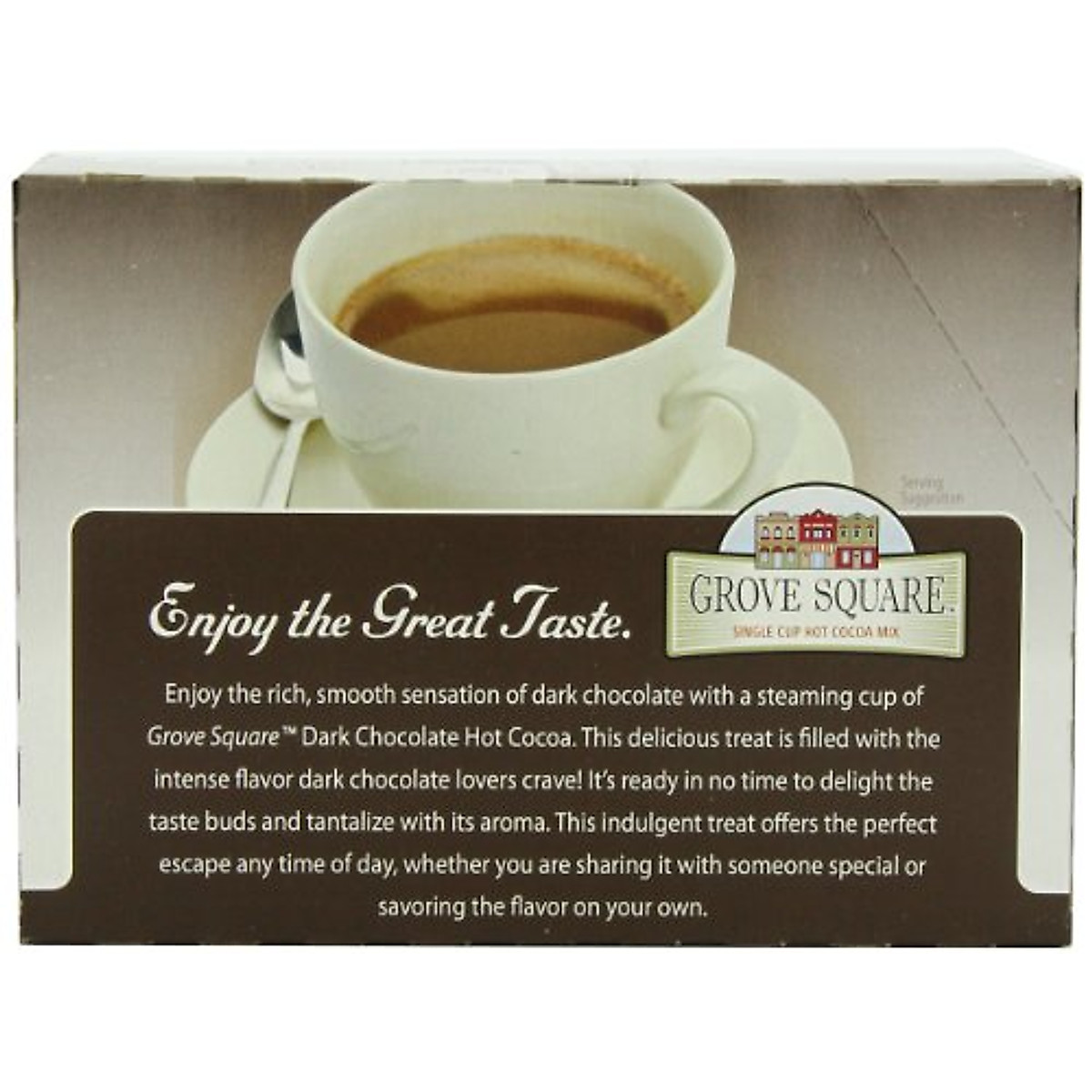 Grove Square Hot Cocoa Pods, Dark Chocolate, Single Serve (Pack of 24) (Packaging May Vary)