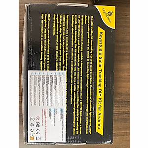 KEYESTUDIO DIY Solar Tracking Electronic Kit for Arduino,Smart Phone Charging Module,Temperature and Humidity Sensor,BH1750 Light Sensor etc.Educational Programming Kit for Teens Adults 15+