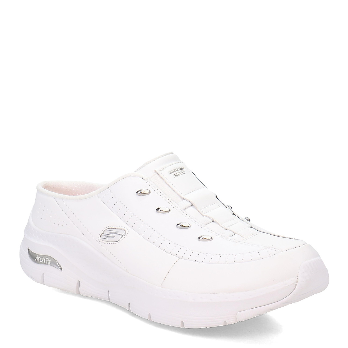 Skechers Arch Fit - Blessful Me White Silver 8 B (M)