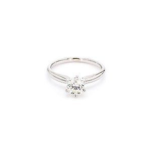 14k White Gold Lab-Grown Diamond Solitaire Wedding Engagement Ring (3/4 cttw, I-J Color, VS2-SI1 Clarity) Size 7.5