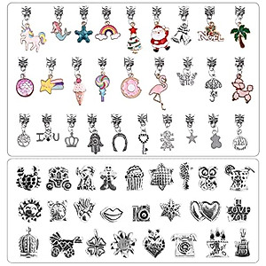 BDBKYWY Charm Bracelet Making Kit, Teen Girl Gifts Jewelry Making Kit, Unicorn/Mermaid Girl Toys Art Supplies Crafts for Girls Age 8-12