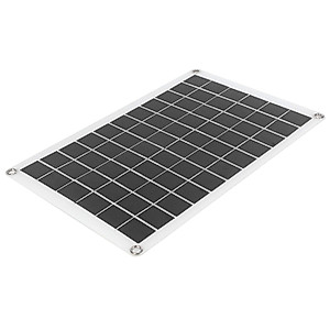 POCREATION Monocrystalline Solar Panel, IP65 Waterproof Portable Solar Cell Panel 100W Monocrystalline 12 24V USB Output for Car Trailers Yacht