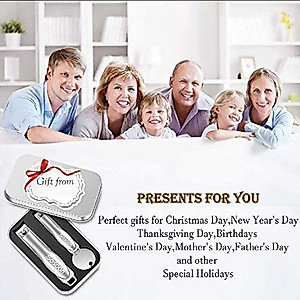 Nail Clippers Set, Silver Sleek Stainless Steel Fingernails and Toenails Clippers, Sturdy Durable Sharp Nail Cutter Trimmer Nail Clipper for Men Women with Metal Box from Sosoon
