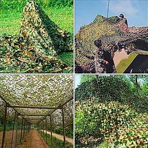 Hunting Military Camouflage Nets Woodland Army Training Camo Netting Car Covers Tent Shade Camping Sun Shelter (Black, 1.5x4M)