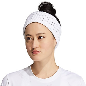 adidas Women's Crestline Headband, White/Clear Grey, One Size