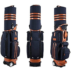 YIRENZUI Waterproof Multi-Function Golf Travel Bag with Wheels and Password Lock for Men Women Golf Course and Training Lightweight Golf Bag The fabric is scratch-resistant, odor-free and water-repell