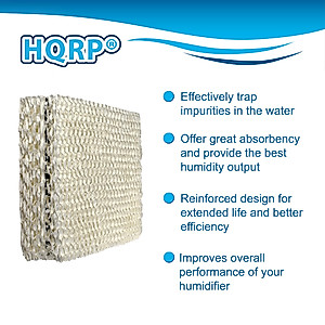 HQRP 2-Pack Humidifier Wick Filter Compatible with Duracraft AC-809 / D09-C/AC-815 / D15C, Honeywell HC-809, Lasko THF15 1115, Kaz WF-815 WF815 Replacement