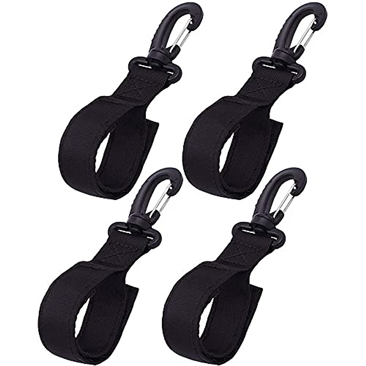 4 Pieces Kayak Paddle Sup Paddleboard Keeper Paddle Clip Paddle Holder Include 4 Pieces D-Ring Patch for PVC Inflatable Boat &Sup Paddleboard (White)