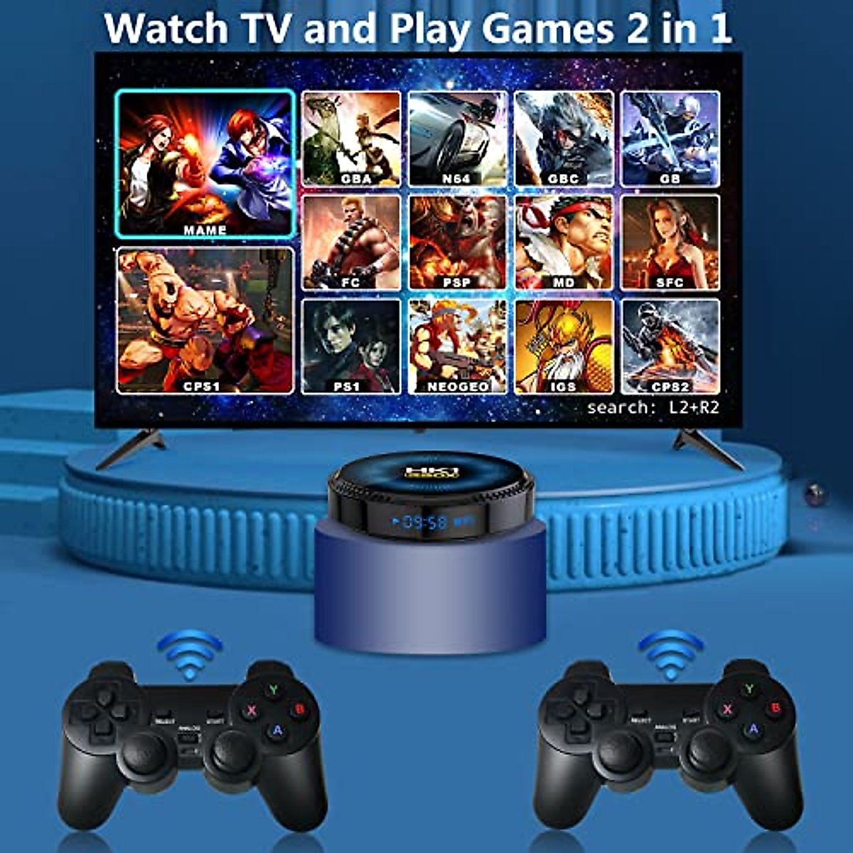 Xilibod Android 11 TV Box 2GB RAM 16GB ROM S905W2 Quad Core CPU G31 MP2 GPU H.265 Decoding 2.4G/5G WiFi Support BT 100M DLAN Smart TV Box - Model No.: HK1RBOX-W2 2GB 16GB