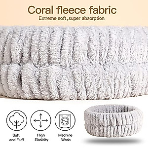 Teenitor Spa Headband, 5 Pieces Makeup Headband for Washing Face, Hairband Yoga Sports Shower Facial Elastic Head Band Wrap for Girls and Women