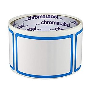 ChromaLabel 2 x 3 Inch Dry Erase Labels, 50/Roll, Without Protective Flap