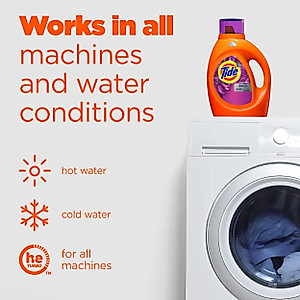 Tide Plus Febreze Freshness Spring & Renewal HE Turbo Clean Liquid Laundry Detergent, 92 fl oz, 59 Loads