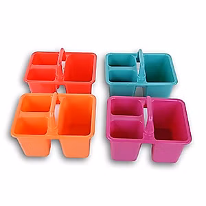 Greenbrier International Miniature School Caddy Tote Set - 4 Count - Colors Vary