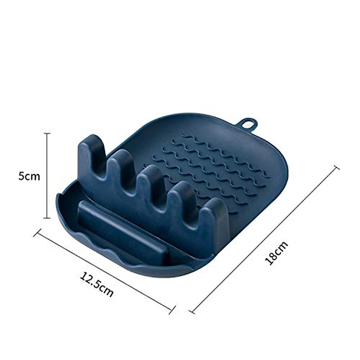 Spoon Rest Holder for Kitchen Stove Top Spoon lid Rest Silicone For Kitchen Counter Utensil Rest With Drip Pad For Multiple Utensils Heat Resistant Kitchen Utensil Rest For Spoons Ladles Tongs & More