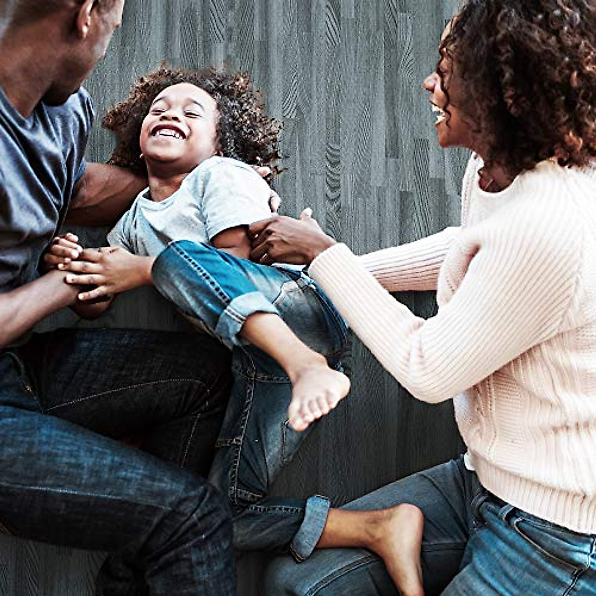 Forest Floor 3/8 Inch Thick Printed Foam Tiles, Premium Wood Grain Interlocking Foam Floor Mats, Anti-Fatigue Flooring, 24 in x 24 in