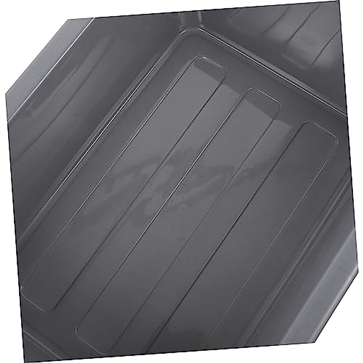 BUGUUYO Plastic Organizer Box Car Storage Box White Plastic Storage Bins Utility Tote Bus Tub Restaurants Plastic Tub Restaurant Bus Tub Storage Basket Sink Wash Basin Household Grey Pan