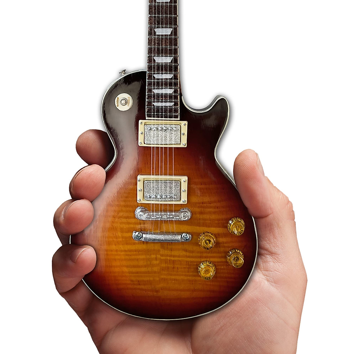 Duane Allman Gibson Les Paul Tobacco Burst "DUANE" Back Mini Guitar Model