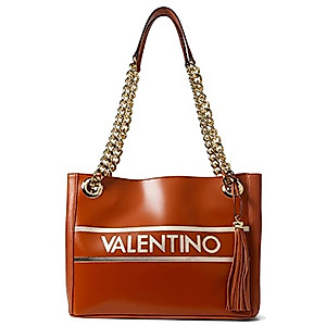 Valentino Bags by Mario Valentino Luisa Lavoro Gold Brick Red One Size