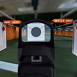 DAXISONN Laser Bore Sight 9mm Bore Sighter Red Laser Boresighter Bore Site Tool for Fast Zeroing with Two Sets of Batteries (3 Batteries/set)