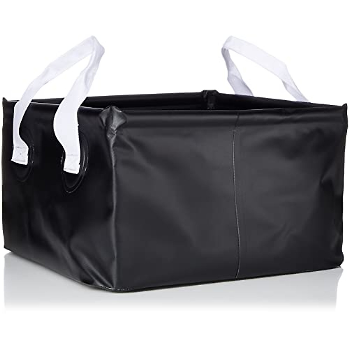 Gendai Hyakka Washers A317BK Tarpaulin Basket, BK Size: Approx. W 11.0 x D 11.0 x H 6.7 inches (28