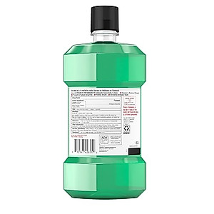 Listerine Freshburst Antiseptic Mouthwash for Bad Breath, Kills 99% of Germs That Cause Bad Breath & Fight Plaque & Gingivitis, ADA Accepted Mouthwash, Spearmint, 1.5 L