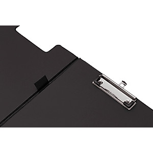 Q Connect Foolscap/A4 PVC Foldover Clipboard - Black