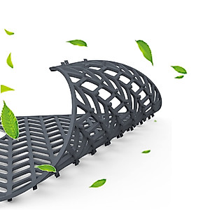 AWOKE Sink Protectors for Kitchen Sink - 28.6"x 14.5" Sink Mat - Heat-resistant Easy-clean Silicone Sink Mat - for Protection of Stainless Steel Sink - with Right & Left Drain (Grey)