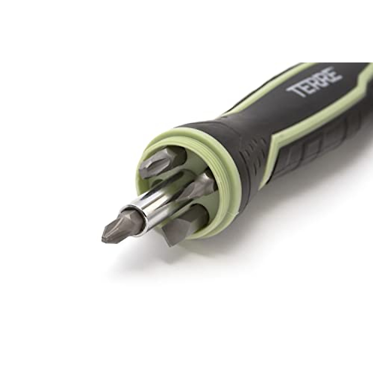 Terre Products, 6 in 1 Double Faced Hammer Tool, Small Rubber Mallet Hammer, Built-In Multi Bit Screwdriver, Ergonomic Non-Slip TPR Handle, Perfect for Crafts, Jewelry, Wood, Auto, and Flooring