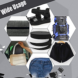 Sewing Elastic Band 3/4 Inch Wide Heavy Stretch High Elasticity Knit Elastic Band for Sewing Waistband Elastic 10 Yard (5 Yard White,5 Yard Black)