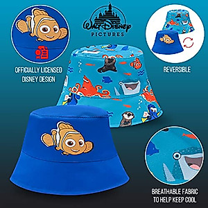 Finding Nemo Kids Sun Hat, Toddler Bucket Hat for Boys, Reversible Kids Sun Hat Boys Bucket Hat Featuring Finding Dory