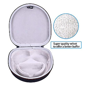 LTGEM Case Compatible with Sony WH-CH720N / WH-CH520 / WHCH710N / WH-CH510 Noise Canceling Wireless Headphones Bluetooth Over The Ear Headset, Black+Gray