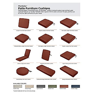 Classic Accessories Montlake FadeSafe Water-Resistant 48 x 18 x 3 Inch Outdoor Bench/Settee Cushion, Patio Furniture Swing Cushion, Heather Henna Red, Patio Loveseat Cushion