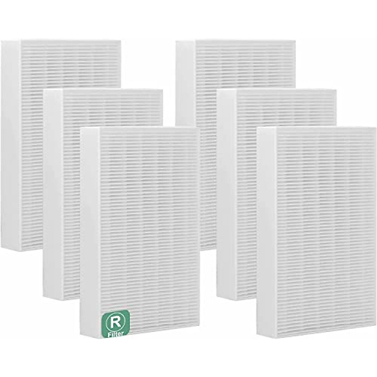 6Pack HPA300 Replacement Filter R Compatible with Honeywell HPA300, HPA200, HPA100, HPA090 Series and HPA5300, Filter R HRF-R3 & HRF-R2 & HRF-R1, Hepa Only