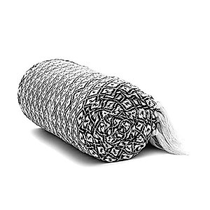 Americanflat 100% Cotton Throw Blanket for Couch - 50x60 - All Seasons Neutral Lightweight Cozy Soft Throws for Bed, Sofa or Chair.door or Outdoor [Black and White Mini Diamond Pattern]