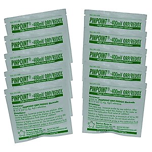 Pinpoint® High-Precision +400mV ORP/REDOX Calibration Fluids (Buffer Solution), 10 Piece Set