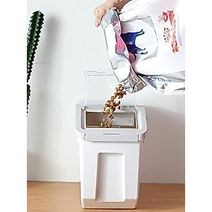 RUIAN 2pcs Food Container, Food Storage Box With Lid and Shovel, Airtight Kitchen Storage Container for Storing Dry Food, Cat/Dog Food Storage Container, Large