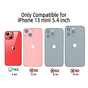 YOVIAKK for iPhone 13 Mini 5.4 Inch Camo Case Military Grade Armor Hybrid Phone Case [Camouflage Design] Heavy Duty Tough Rugged Case for Boys Men, Blue