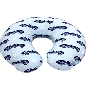 Pam Grace Creations Vintage Race car Nursing Pillow Cover